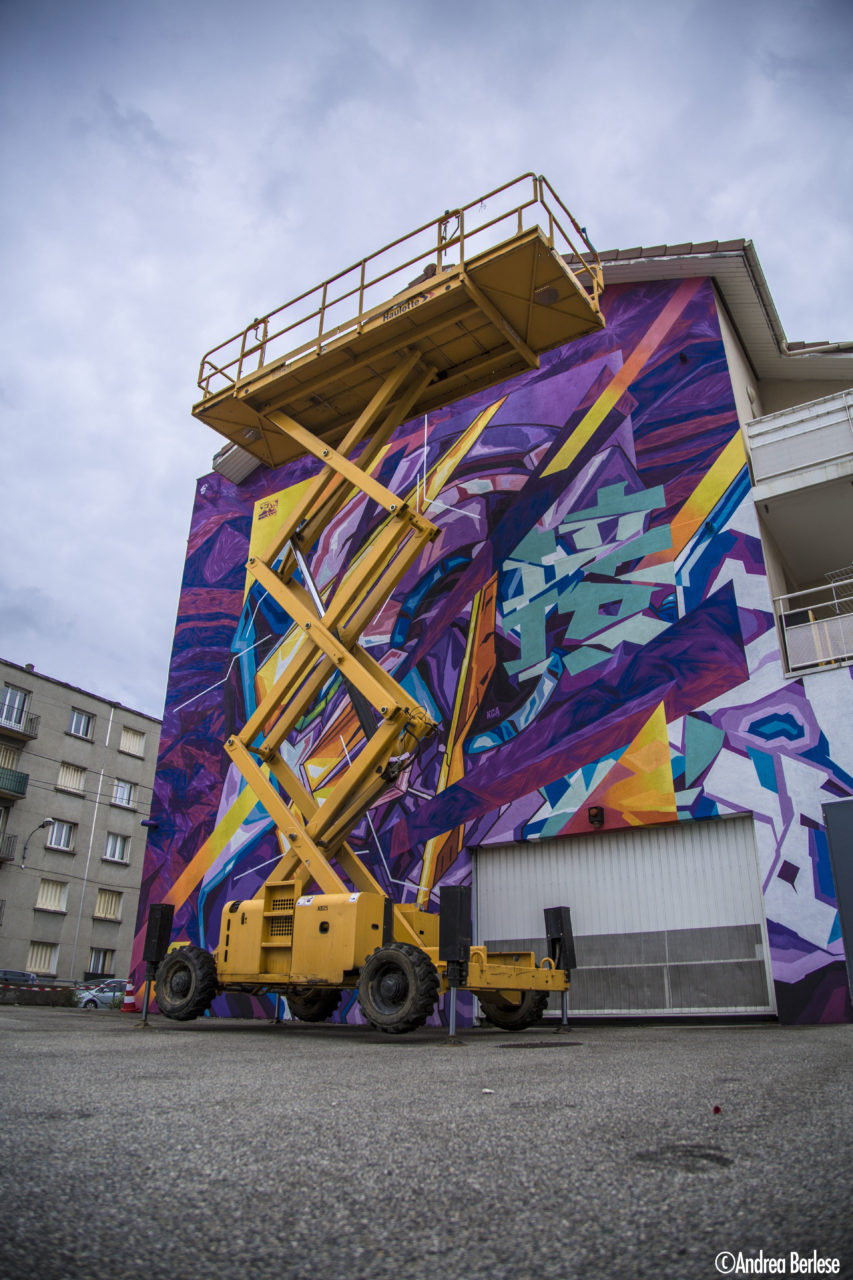 The street art takes some height with MEWPs - Haulotte Blog